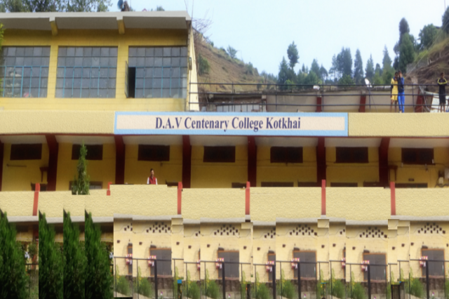 DAV Centenary College, Kotkahi Shimla Admissions 2024-25