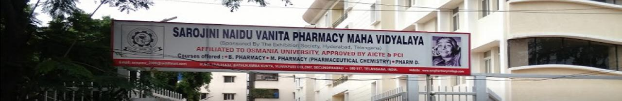 Sarojini Naidu Vanita Pharmacy Maha Vidyalaya Secunderabad Admissions ...