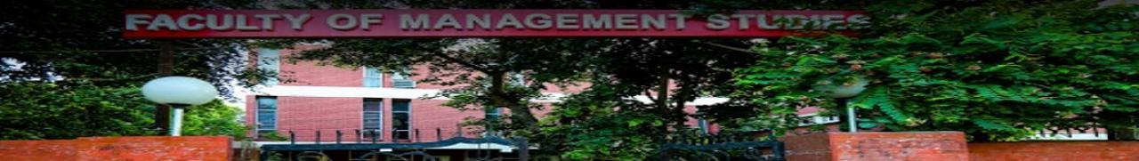 FMS - Faculty of Management Studies, Delhi University New Delhi ...