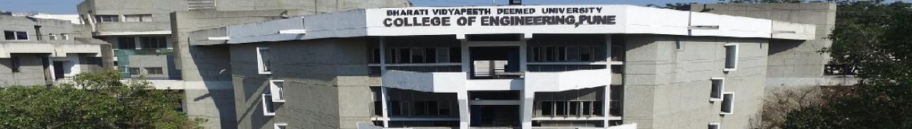 Bharati Vidyapeeth, College of Engineering - Pune Courses & Fees ...