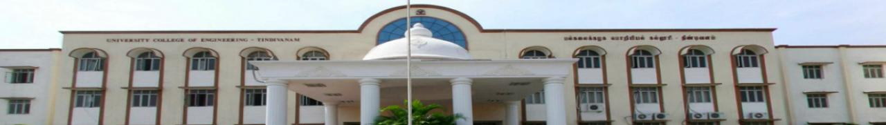 University College of Engineering, Tindivanam, Anna University Courses ...