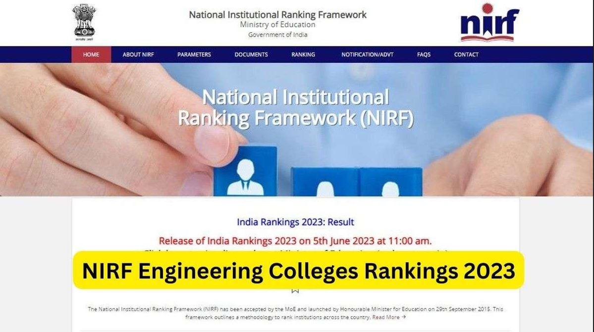 NIRF 2023 Best Engineering colleges Update : IIT Madras ranked first ...