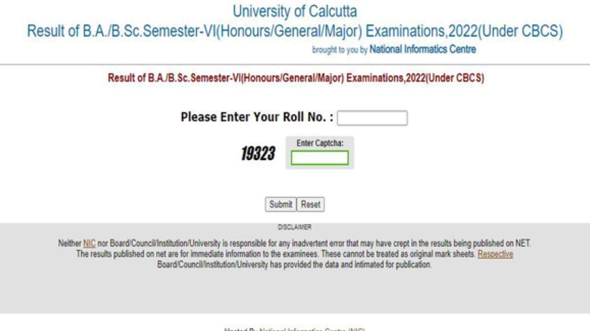 Calcutta University BA, BSC Result Declared at wbresults.nic.in; Here you can check step by step ...